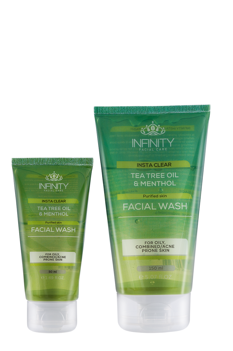 Infinity Facial Care Insta Clear Facial Wash – Promopack for Clarified Skin – Infinity Clinic Pharma