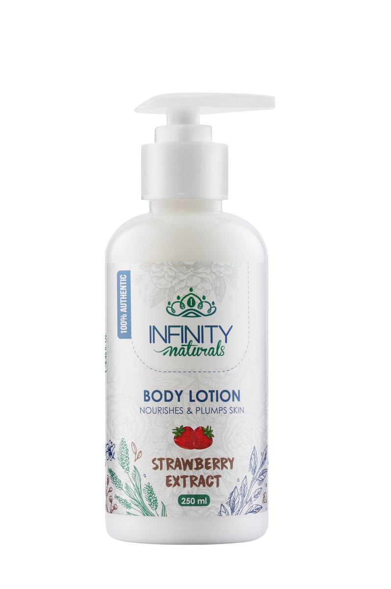 Infinity Naturals Body Lotion Strawberry Extract – Infinity Clinic Pharma