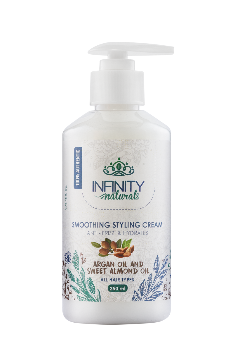 Infinity Naturals Smoothing Styling Cream Argan Oil & Sweet Almond Oil ...