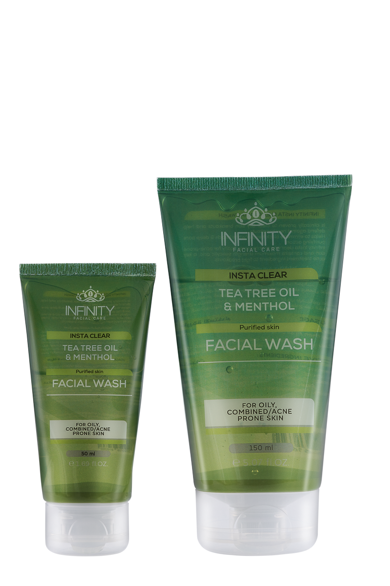 Infinity Facial Care Insta Clear Facial Wash - Promopack – Infinity ...
