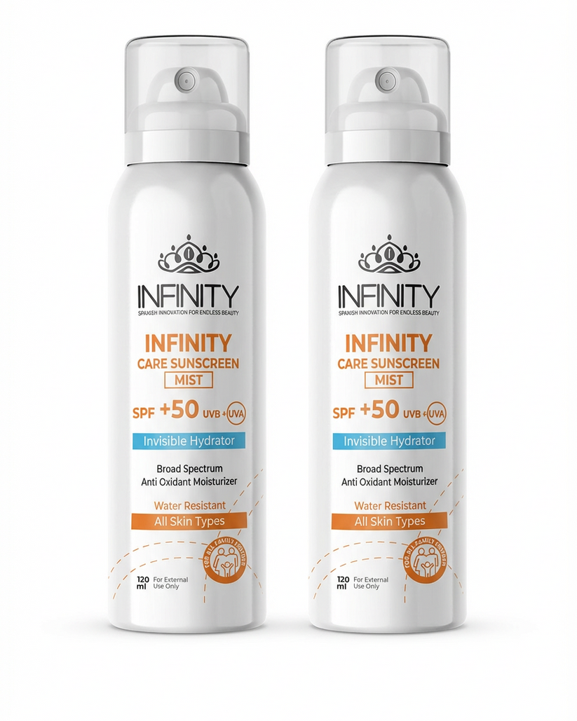 Sunscreen Mist Lotion SPF50+ Promopack | Infinity Clinic Pharma