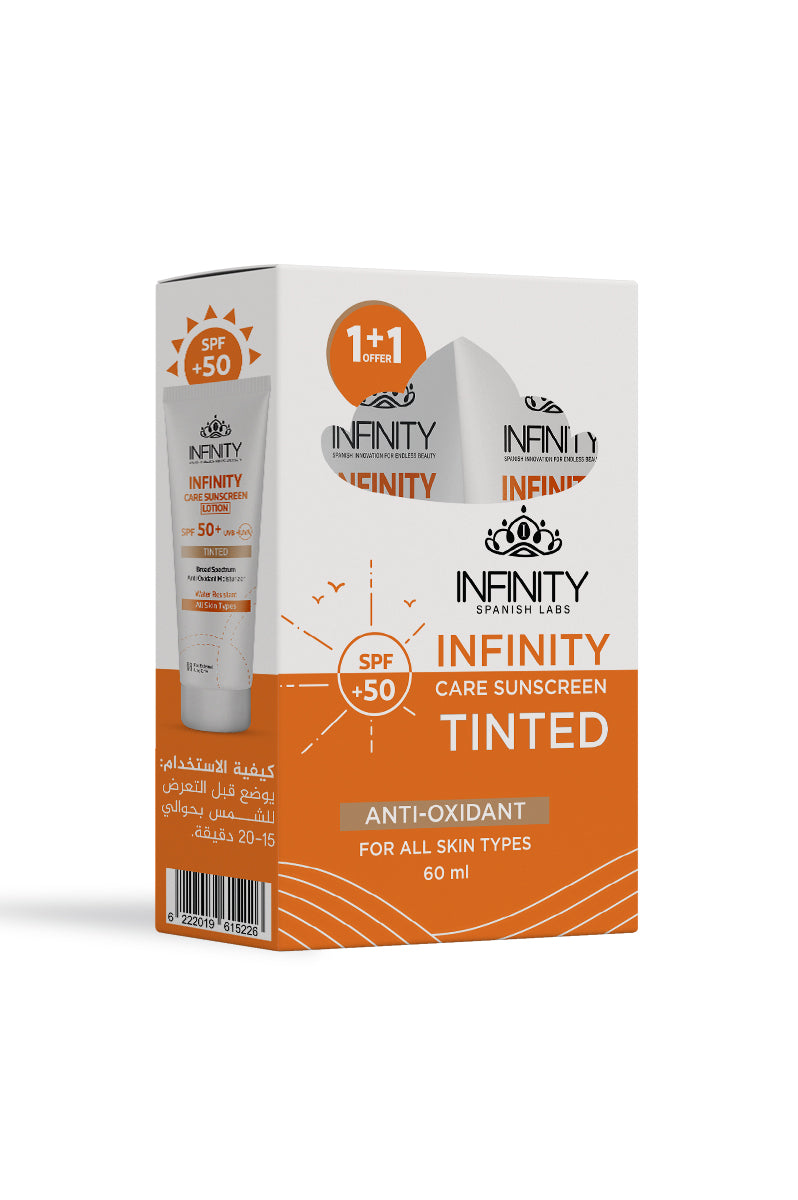 Infinity Care Sunscreen Tinted SPF50+ - Promopack – Infinity Clinic Pharma