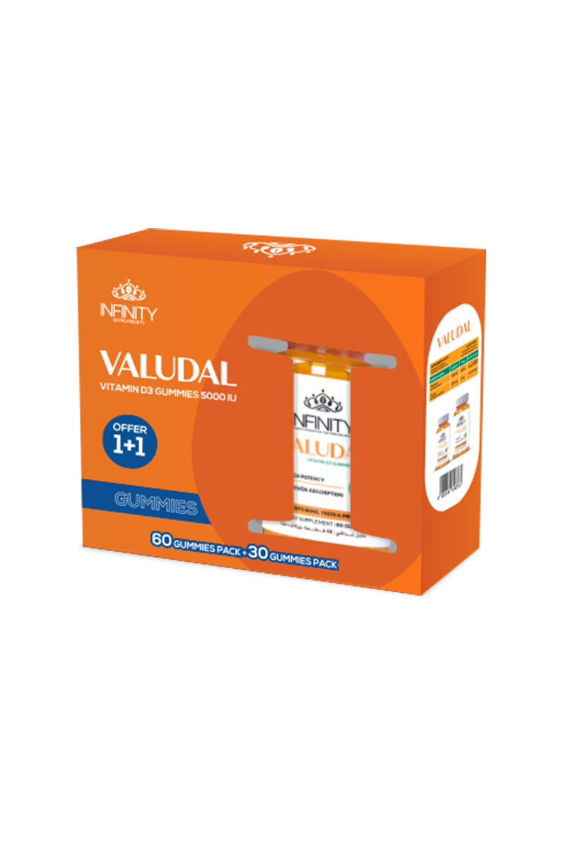 Valudal - 60+30 Gummies for vitamin D deficiency - Promopack – Infinity ...