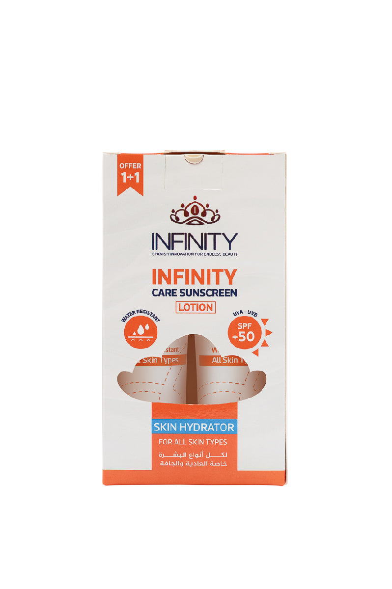Infinity Care Sunscreen Lotion SPF50+ - Promopack – Infinity Clinic Pharma